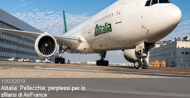 11/02/2019 - Alitalia: Pellecchia, Perplessi per lo sfilarsi di ...